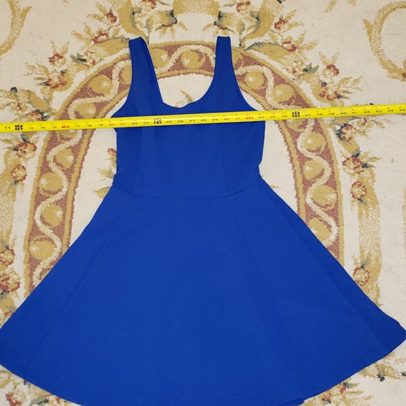 H&M | Dresses | Nwot Royal Blue Mini Dress | Poshmark